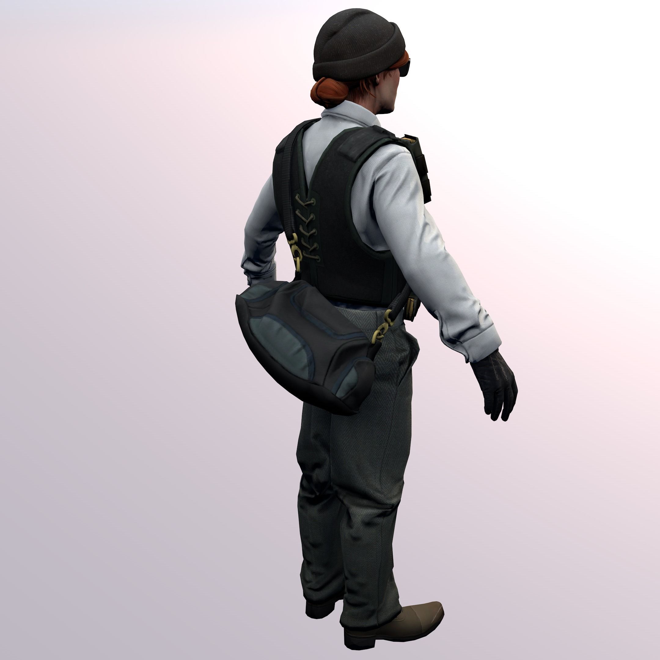 Agent from the game CSGO Runaway Sally The Professionals 3D model ...