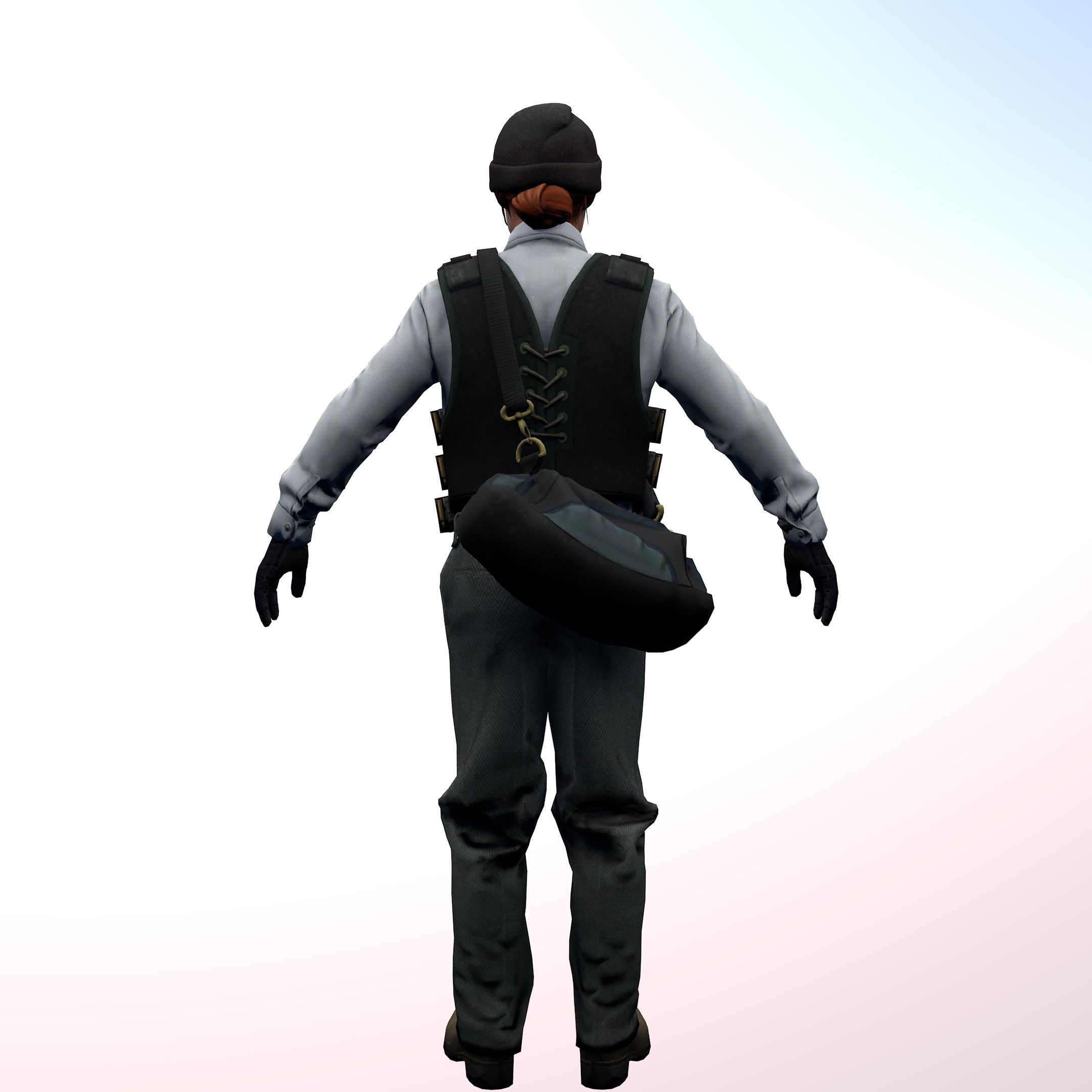 Agent from the game CSGO Runaway Sally The Professionals 3D model ...