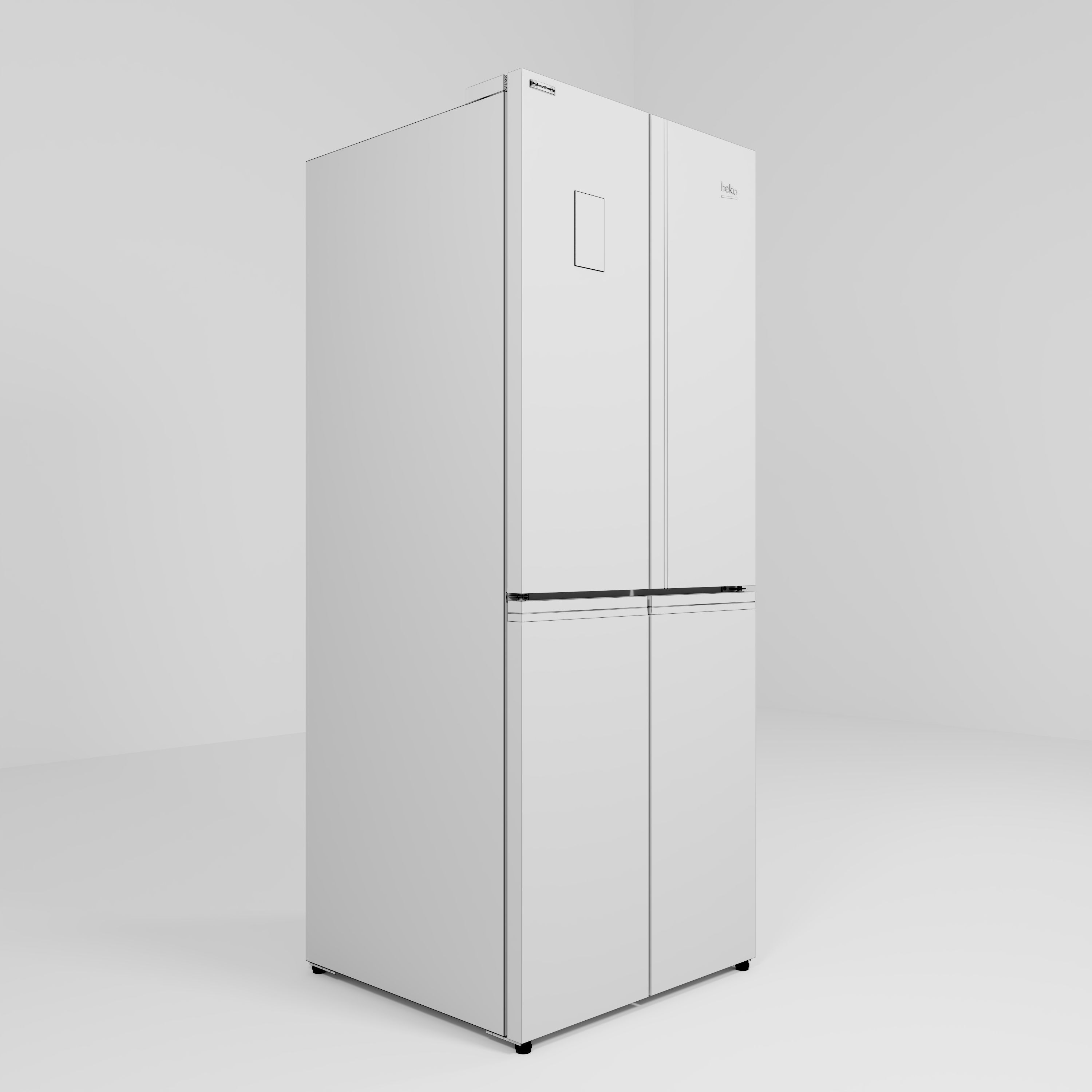 Beko fridge free VR / AR / low-poly 3D model | CGTrader