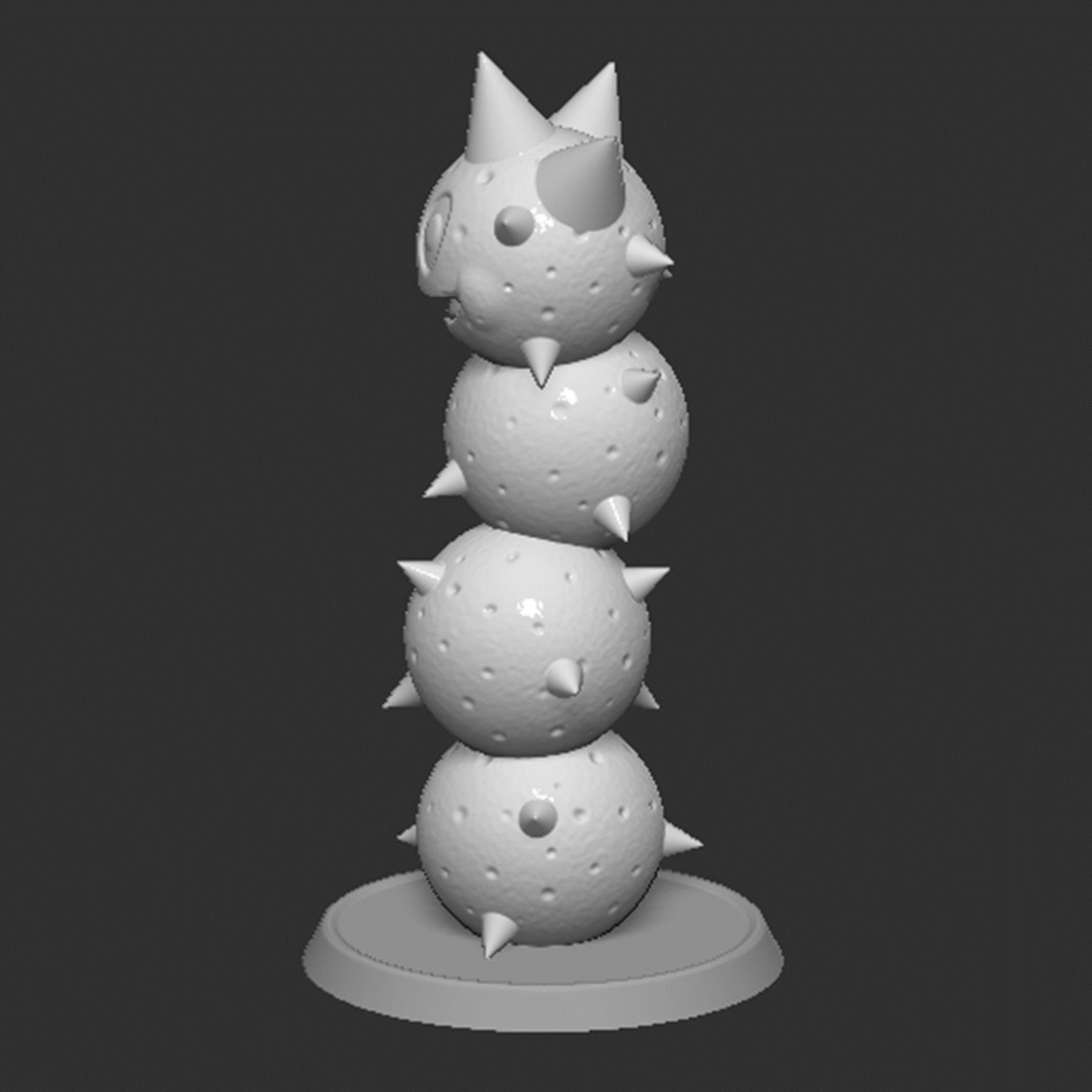 Pokey Mario Enemy Based 3D model 3D printable | CGTrader