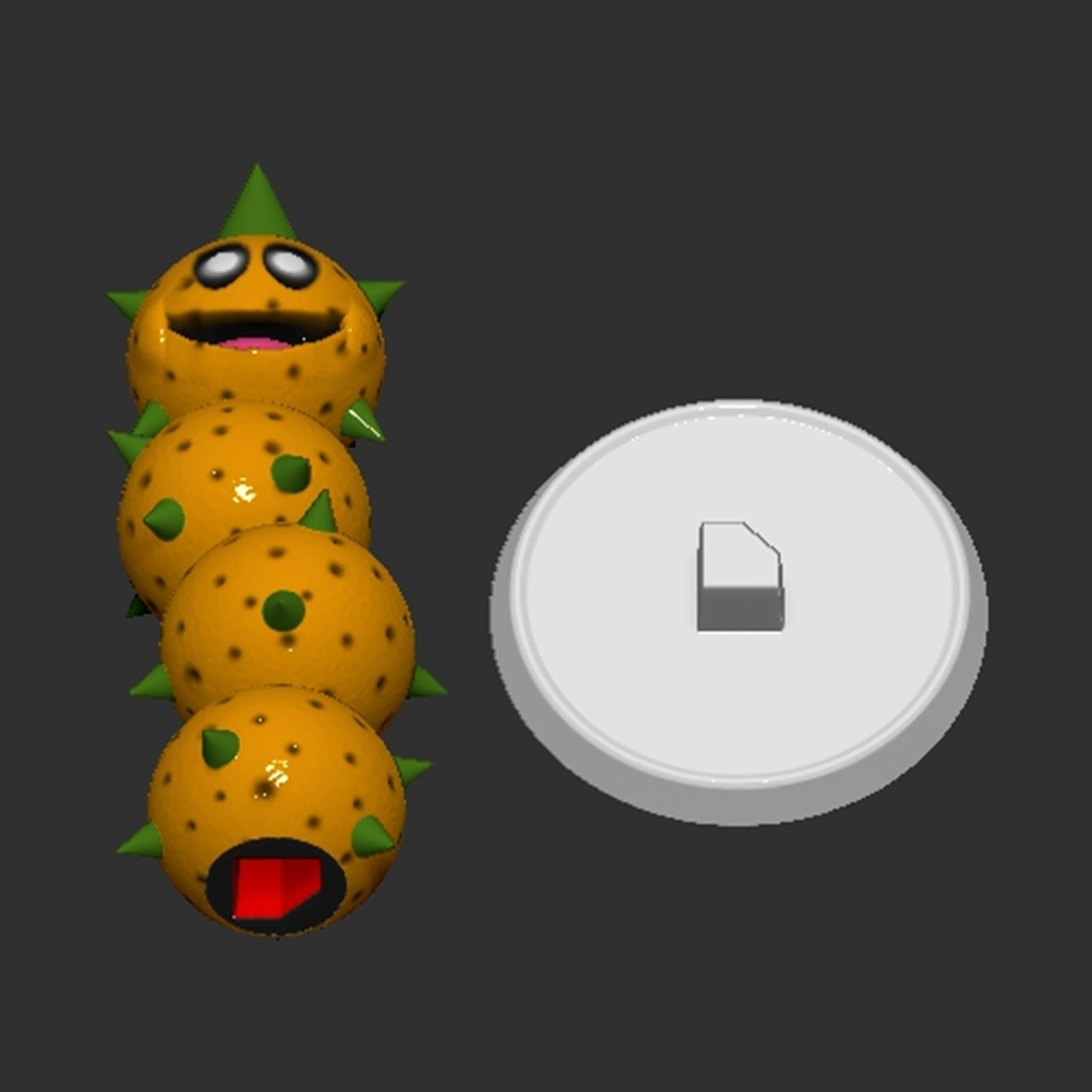 Pokey Mario Enemy Based 3D model 3D printable | CGTrader