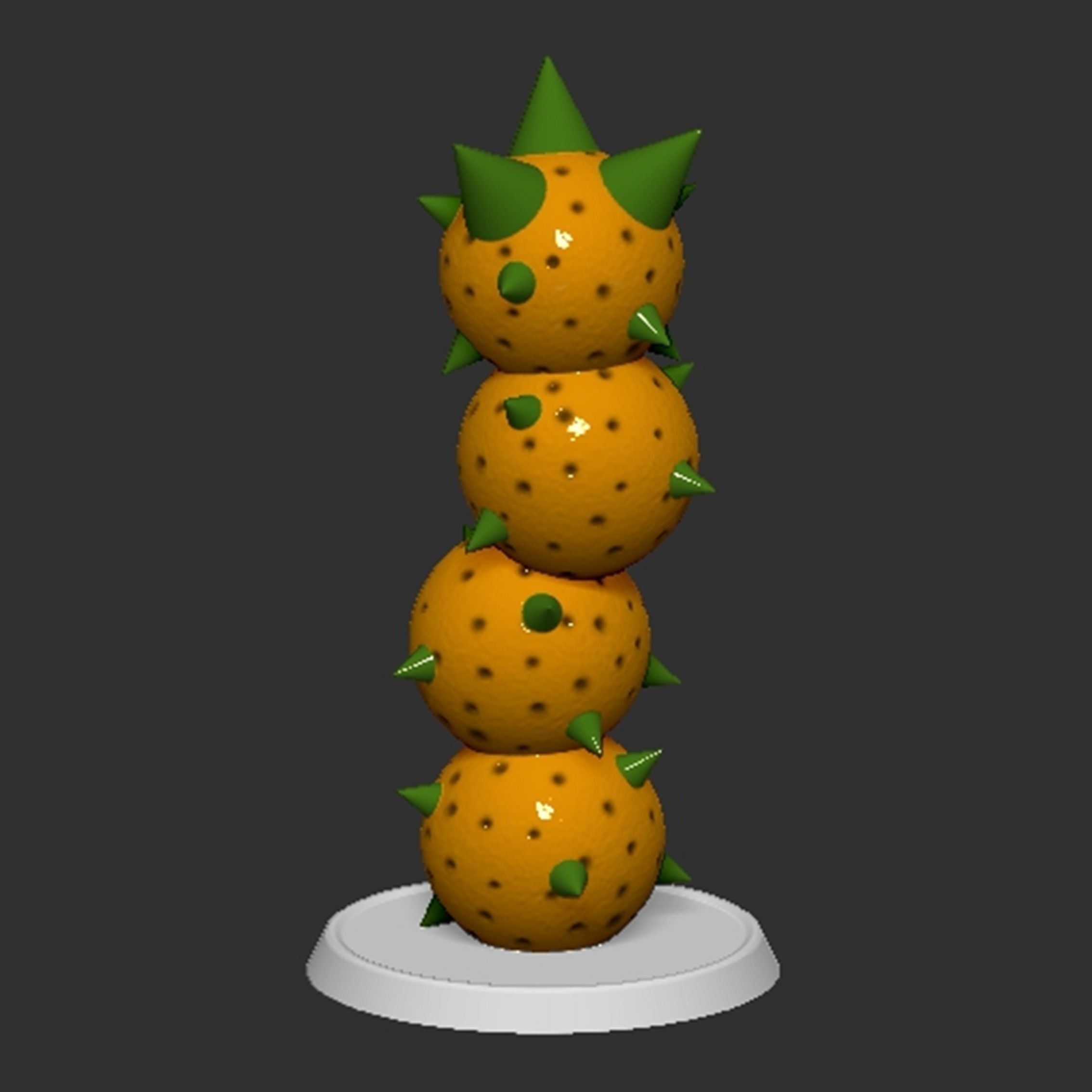 Pokey Mario Enemy Based 3D model 3D printable | CGTrader