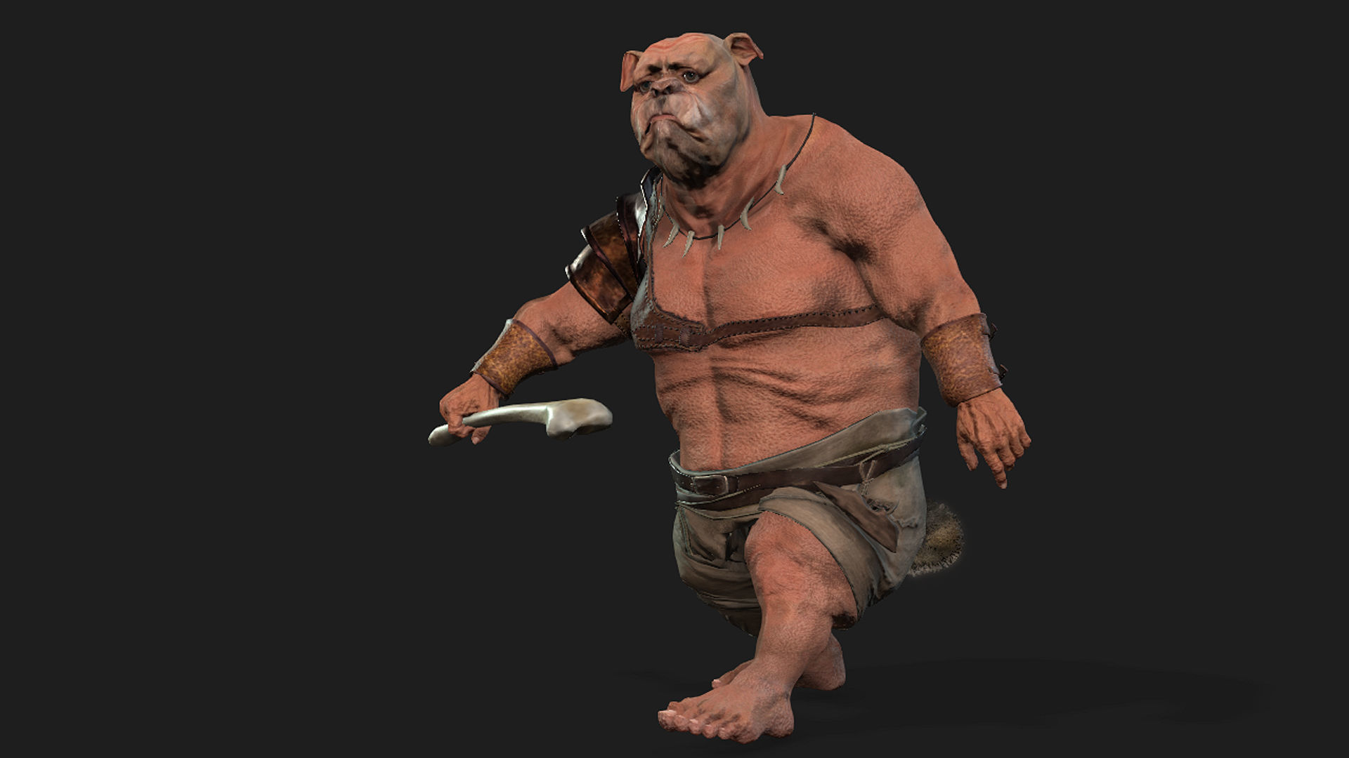 Dogman High quality character full Rigged and Animated 3D model ...