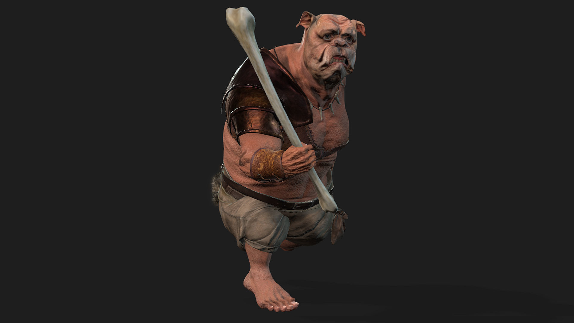 Dogman High quality character full Rigged and Animated 3D model ...