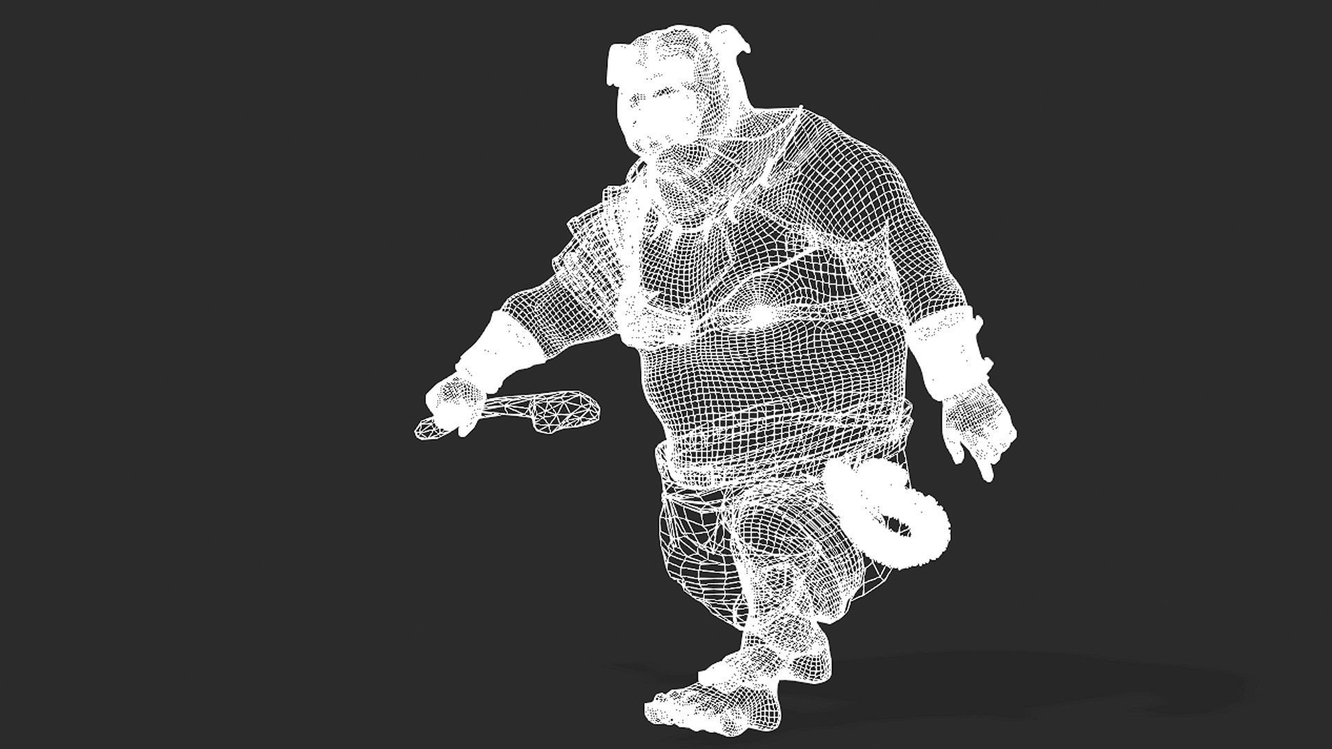 Dogman High quality character full Rigged and Animated 3D model ...