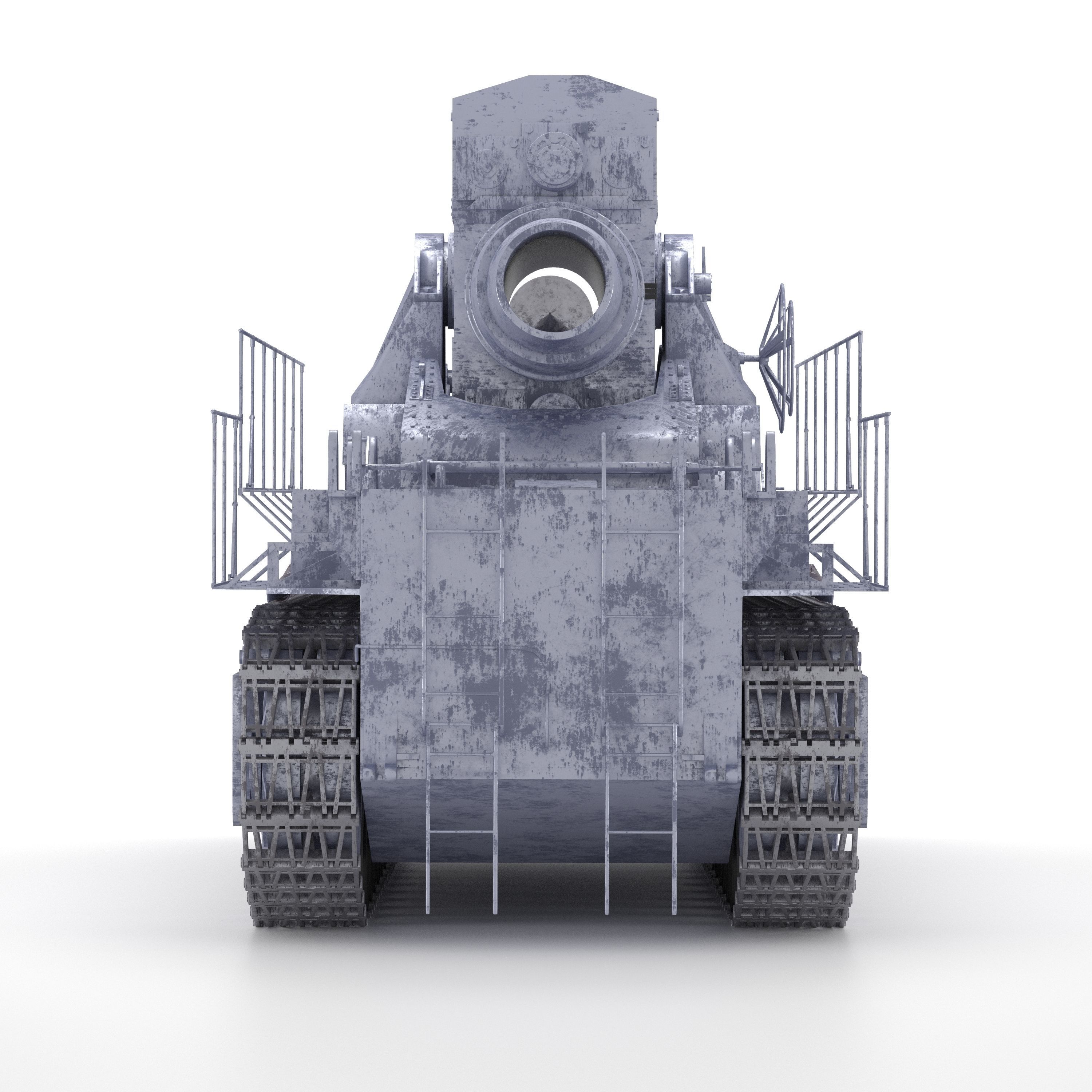 60 cm mortar Carl 3D model | CGTrader