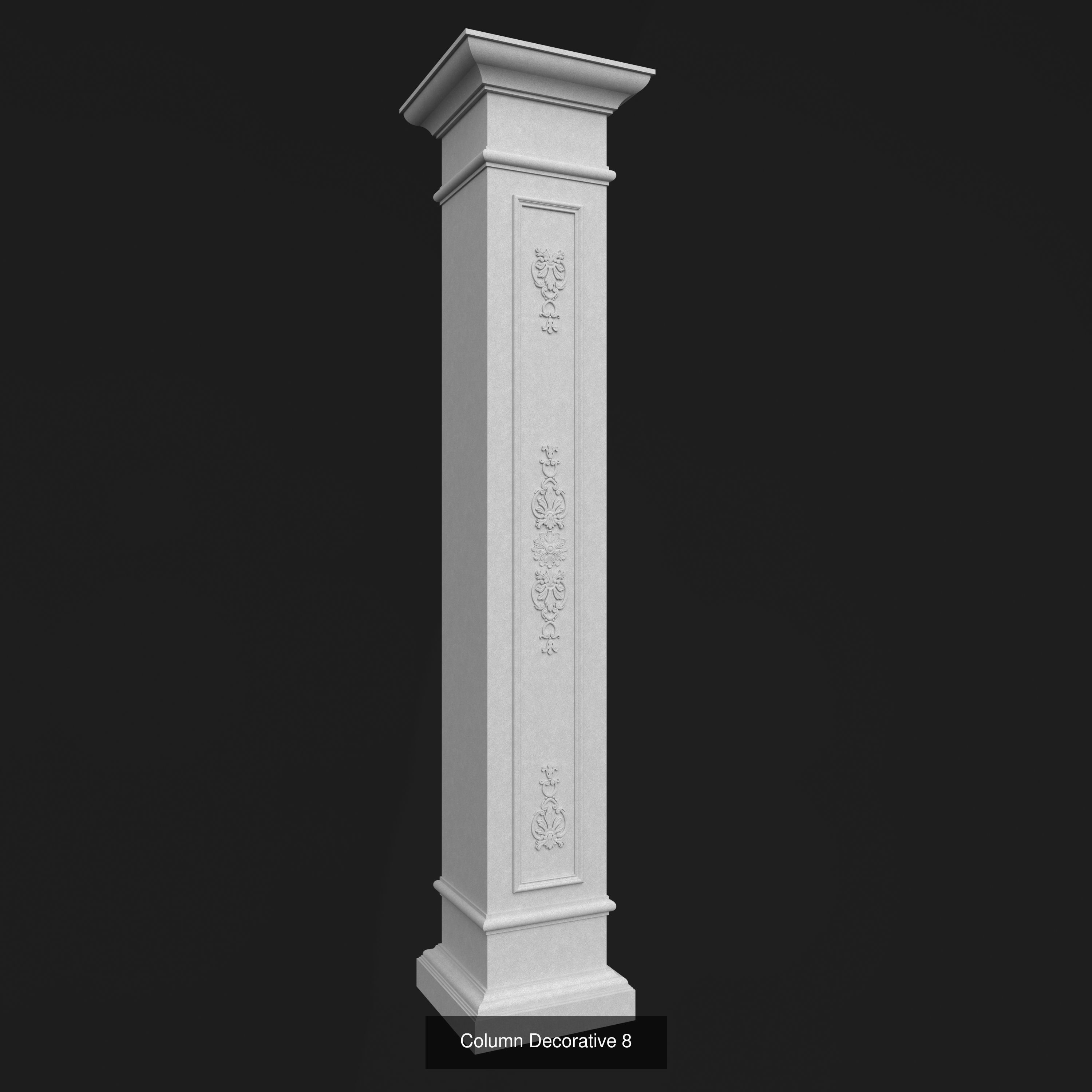 Collection Column Decorative 4 | CGTrader