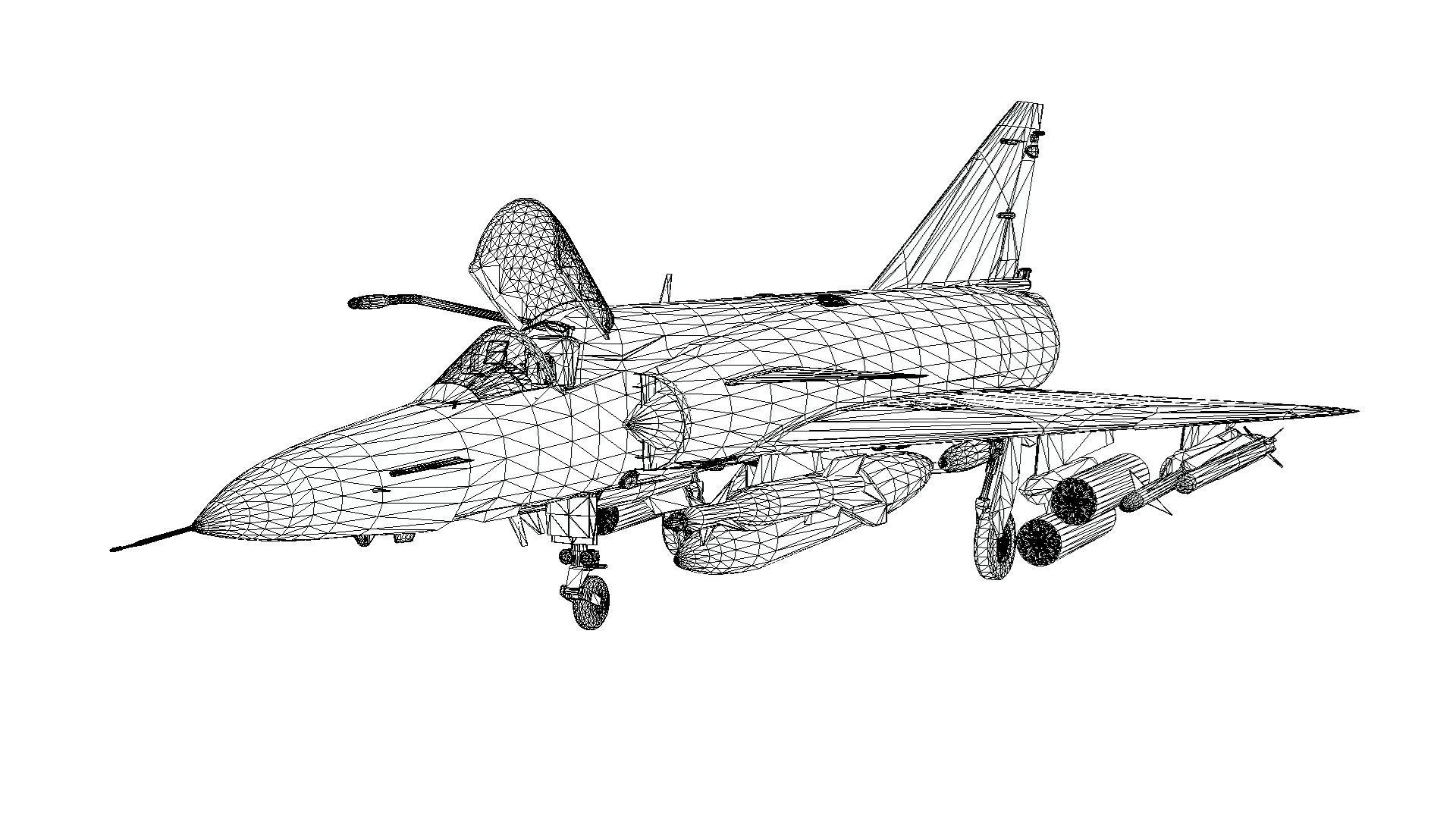 3D model Atlas Cheetah C South African Airforce VR / AR / low-poly ...