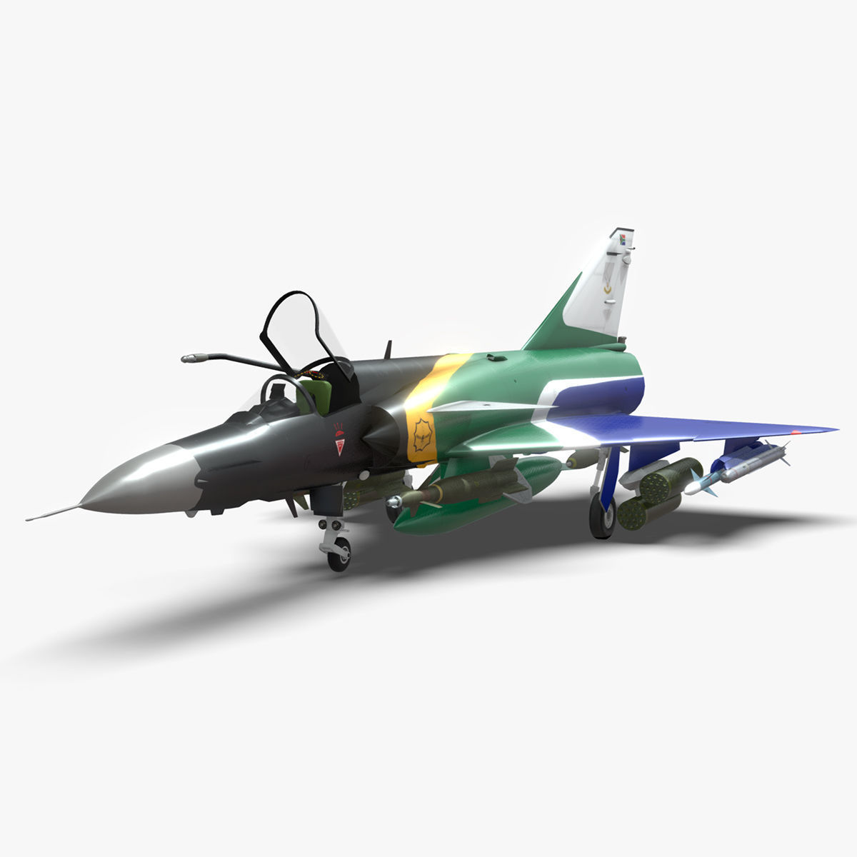 3D model Atlas Cheetah C South African Display Team VR / AR / low-poly ...