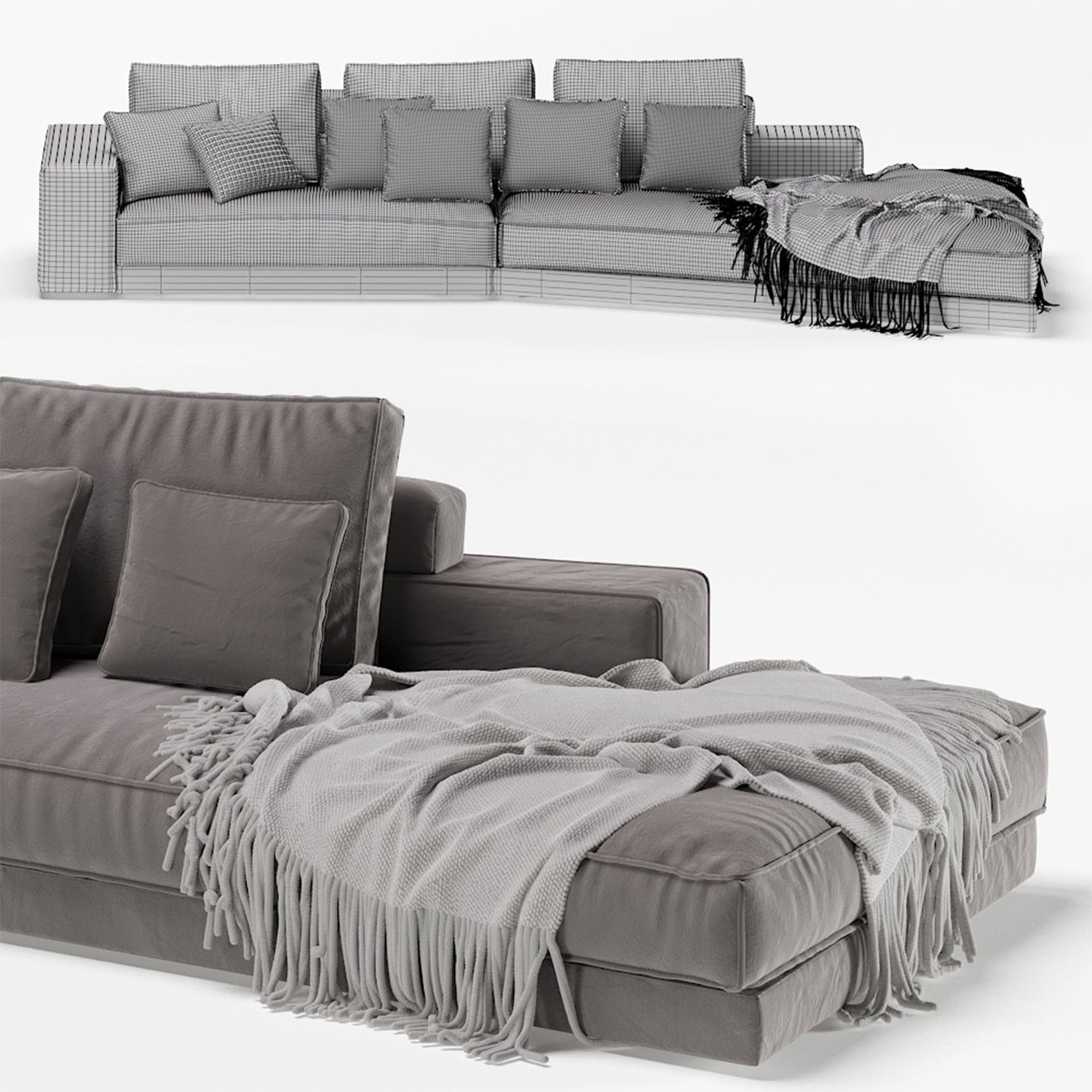 Baxter Budapest Soft Sofa 3D model | CGTrader
