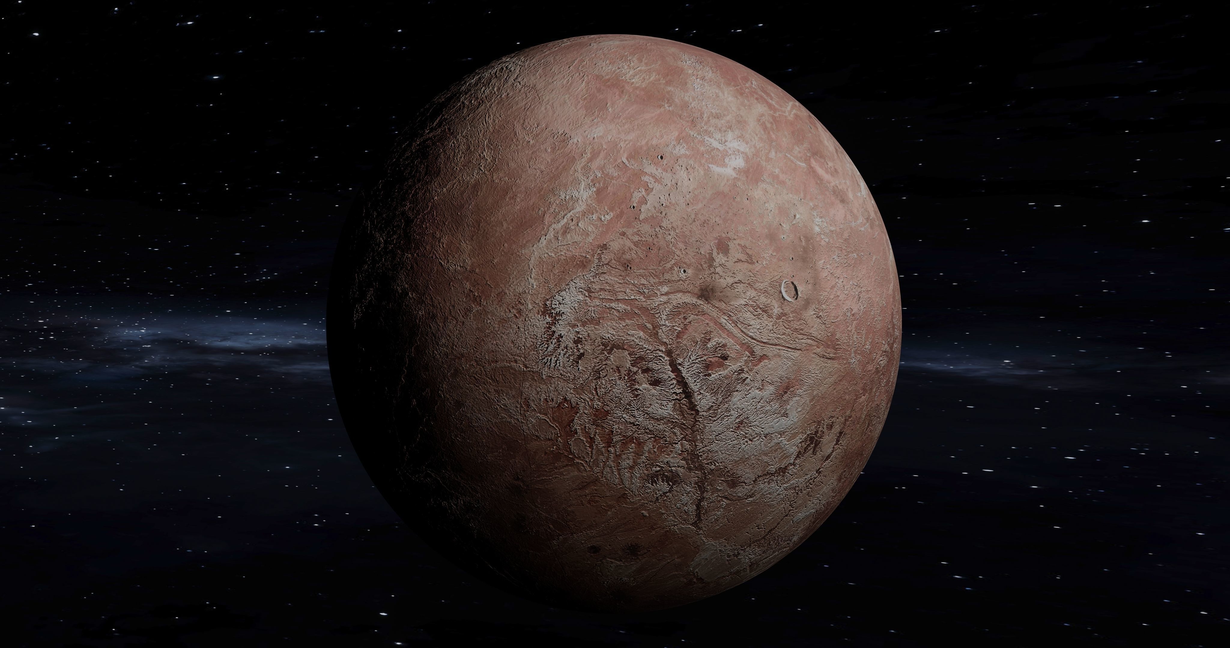 This is a Fictional planet MAKEMAKE 3D model animated | CGTrader