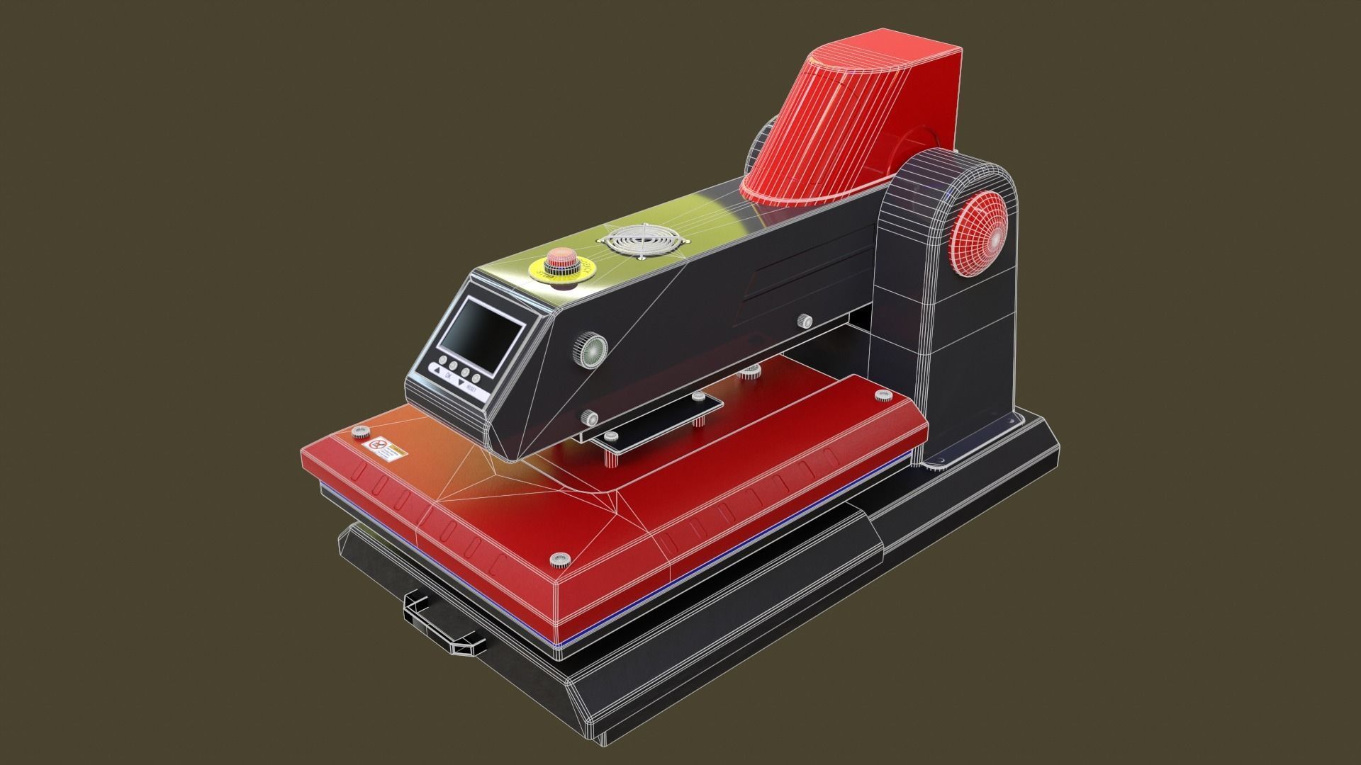 3D model Automatic Flat Bed Heat Press Machine - Model E20S Heat Press ...