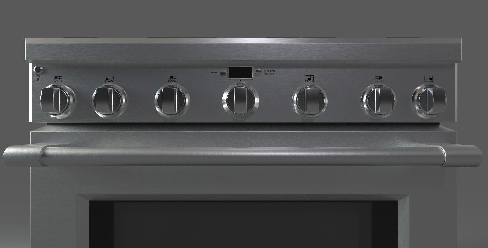 Monogram 36 inch all gas professional oven range with 6 burners 3D ...