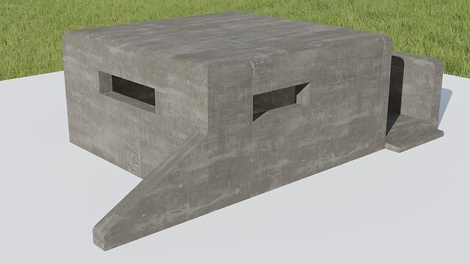 3D model WW2 Bunker VR / AR / low-poly | CGTrader