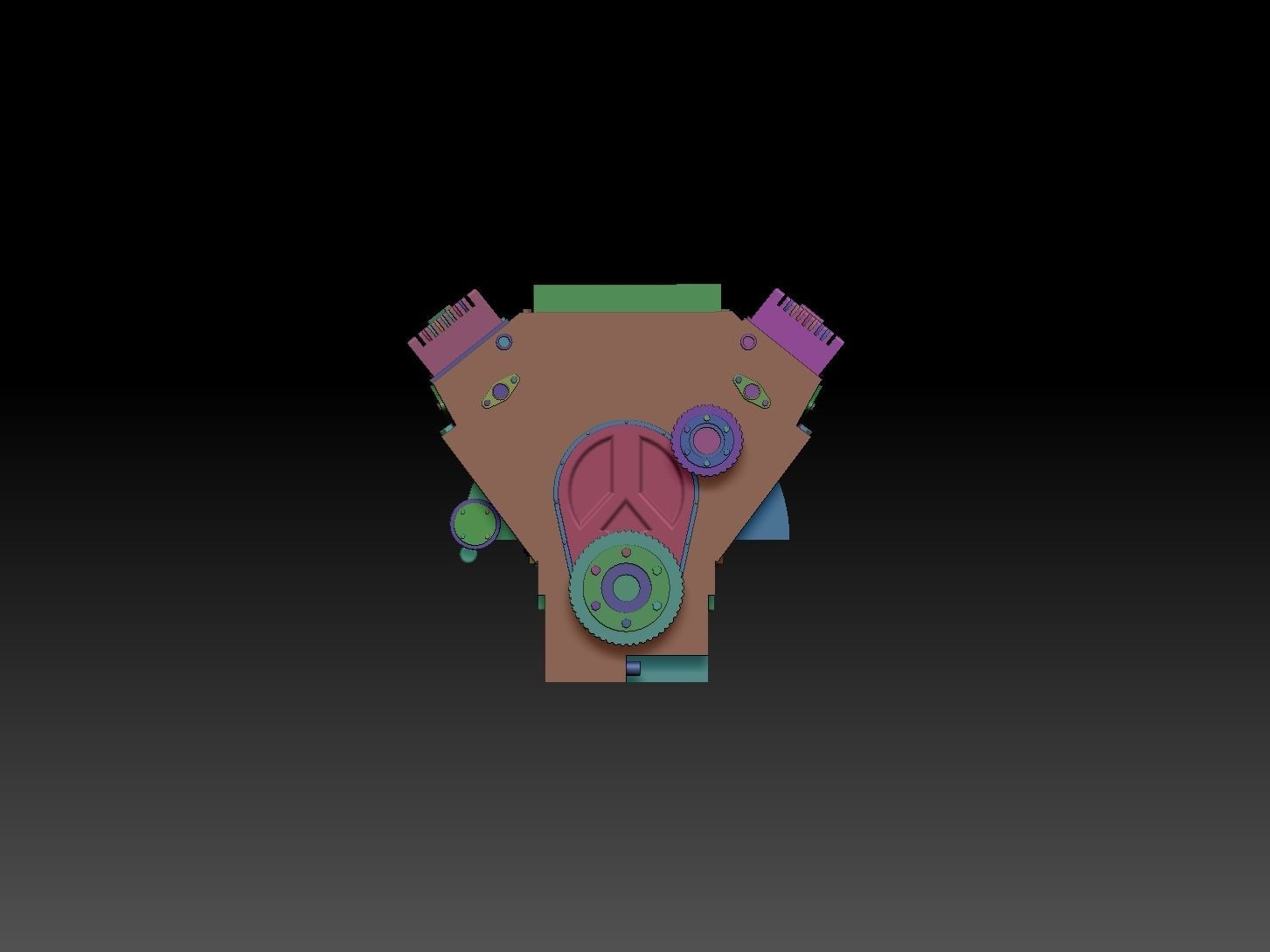 1-24 scale engine 3D model 3D printable | CGTrader