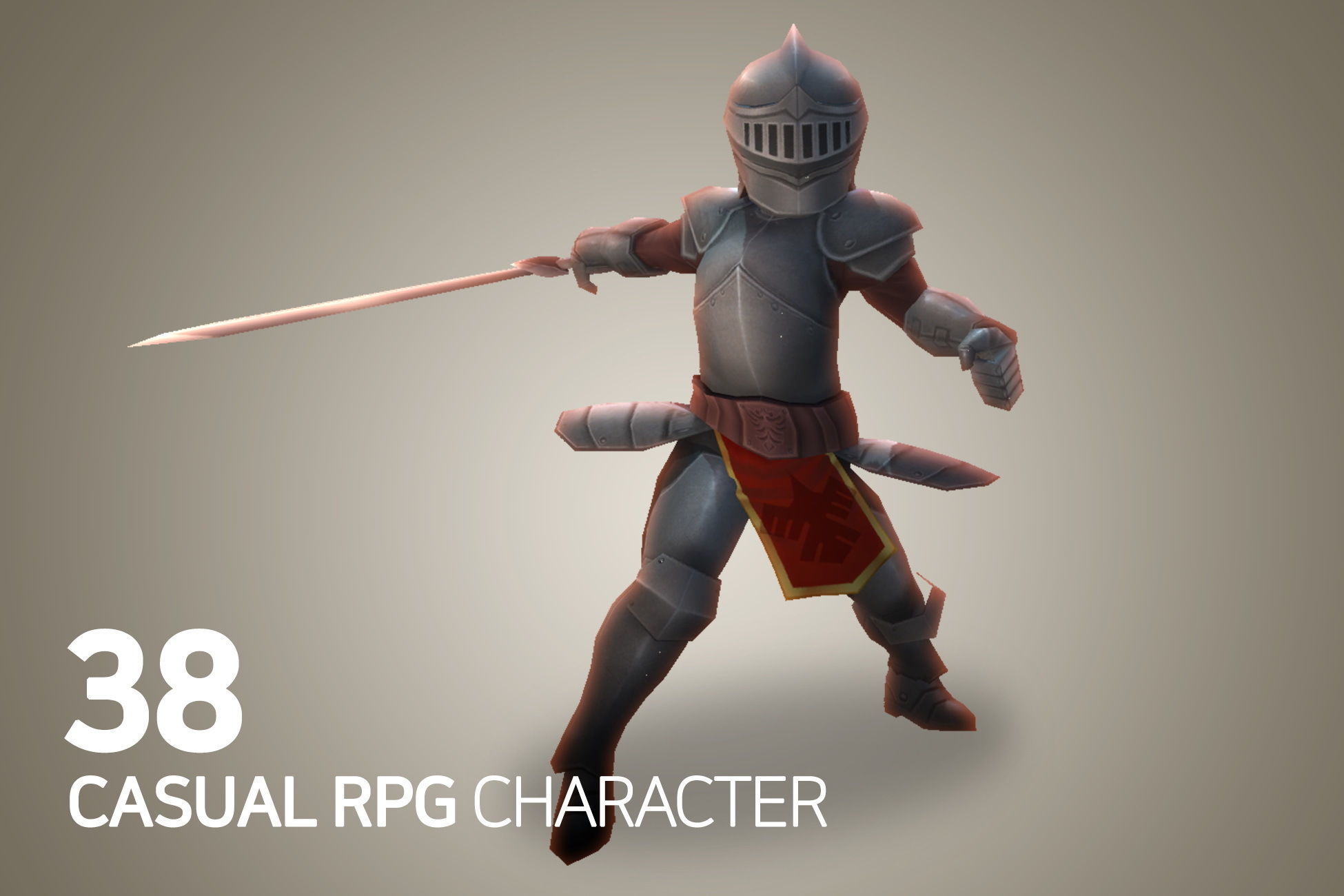 3D model Casual RPG Character - 38 Soldier VR / AR / low-poly | CGTrader