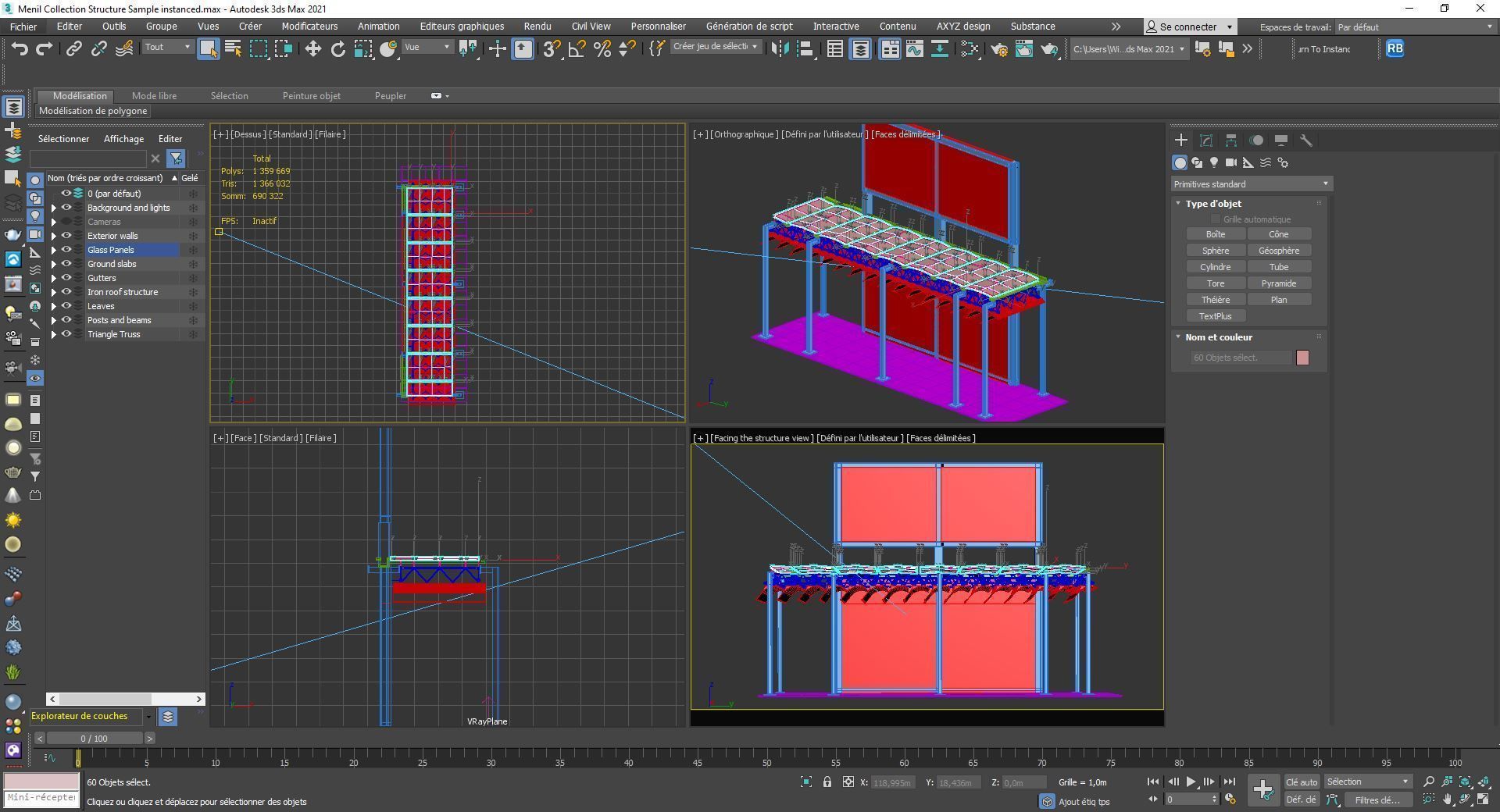 Menil Collection - Exterior Facade sample 3D model | CGTrader