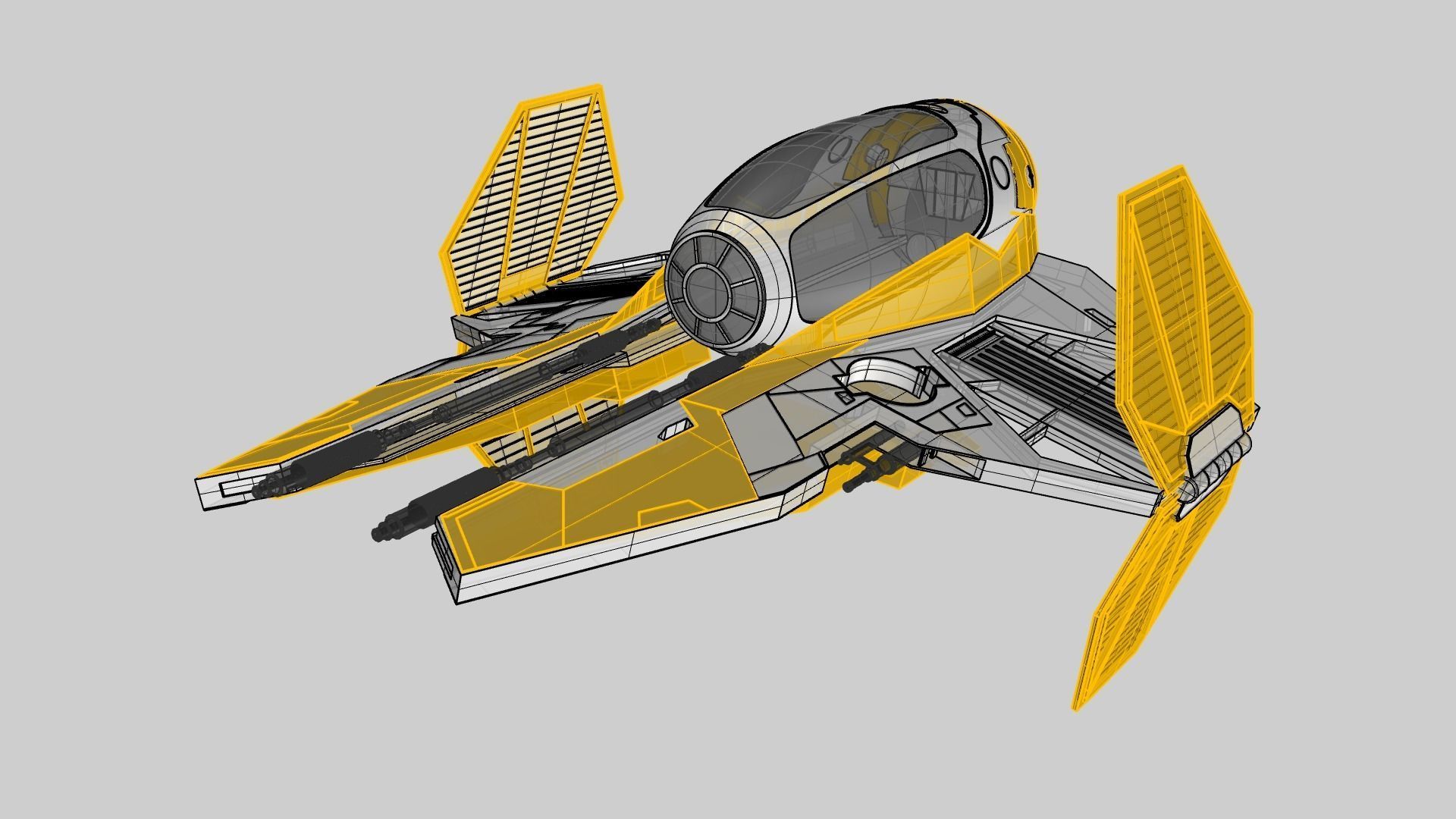 STAR WARS Jedi Interceptor ETA-2 3D model | CGTrader