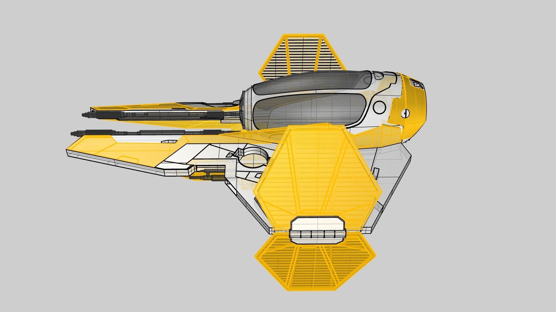 STAR WARS Jedi Interceptor ETA-2 3D model | CGTrader