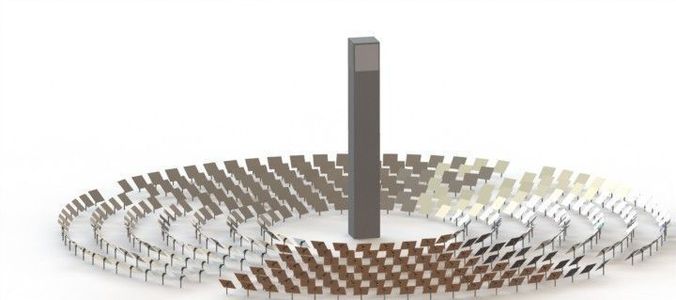 Solar CSP 3D model | CGTrader