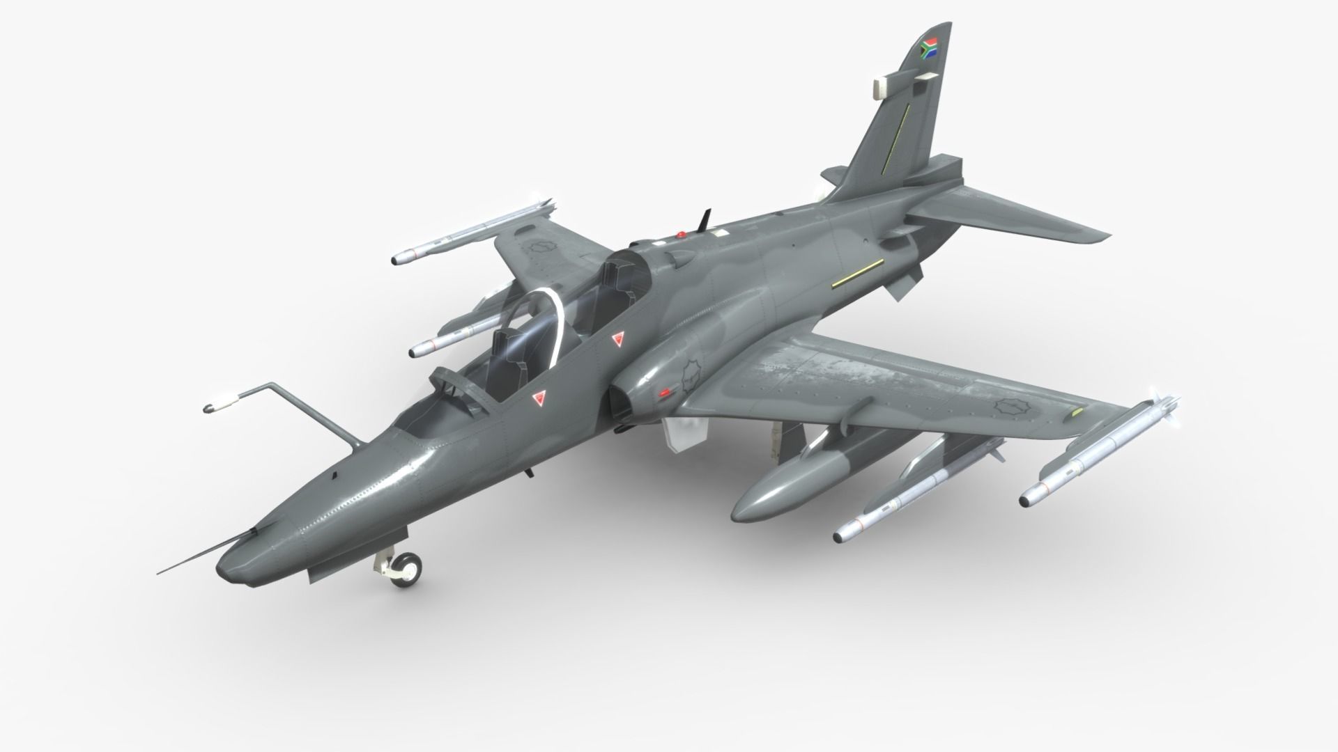 3D model BAE Hawk Mk 120 South African Airforce VR / AR / low-poly ...