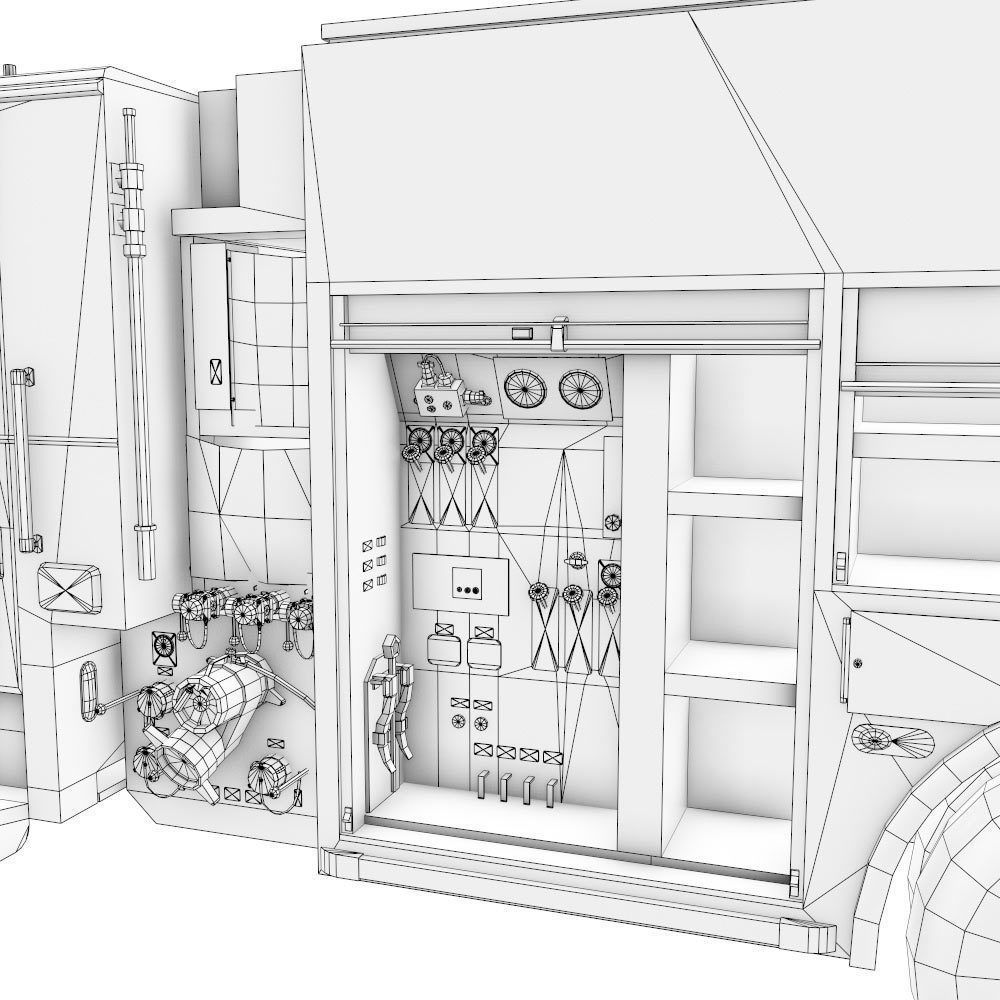 3D model Fire truck fire engine truck PBR 3d model VR / AR / low-poly ...