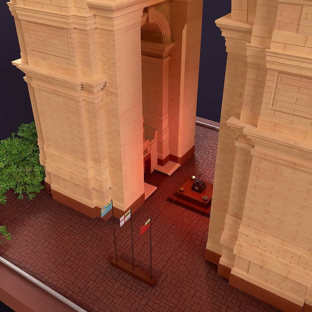3D model India Gate memorial PBR 3d model VR / AR / low-poly | CGTrader