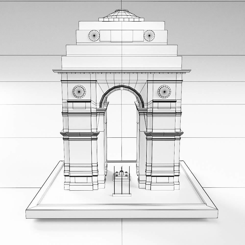 3D model India Gate memorial PBR 3d model VR / AR / low-poly | CGTrader