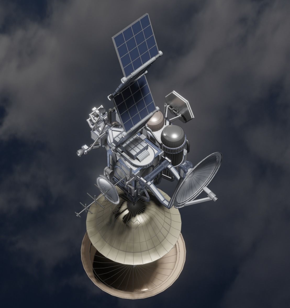 tay com 5 Intelligence Relay Repeater Deep Orbit Spacecraft 3D model ...