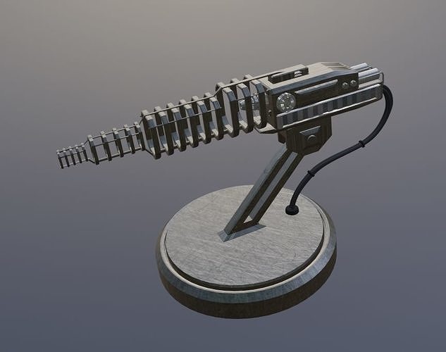 Electromagnetic gun 3D model | CGTrader