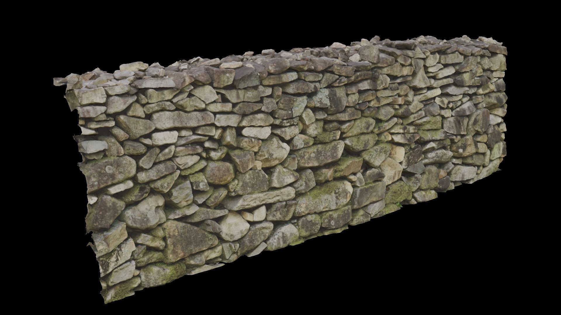 Stone Wall 3D model | CGTrader