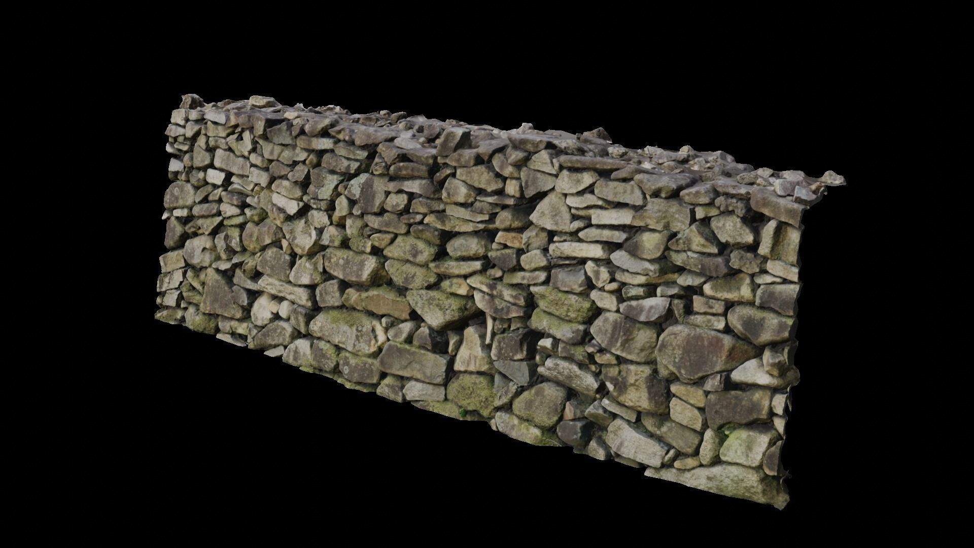 Stone Wall 3D model | CGTrader