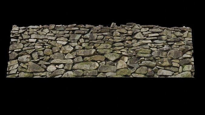 Stone Wall 3D model | CGTrader