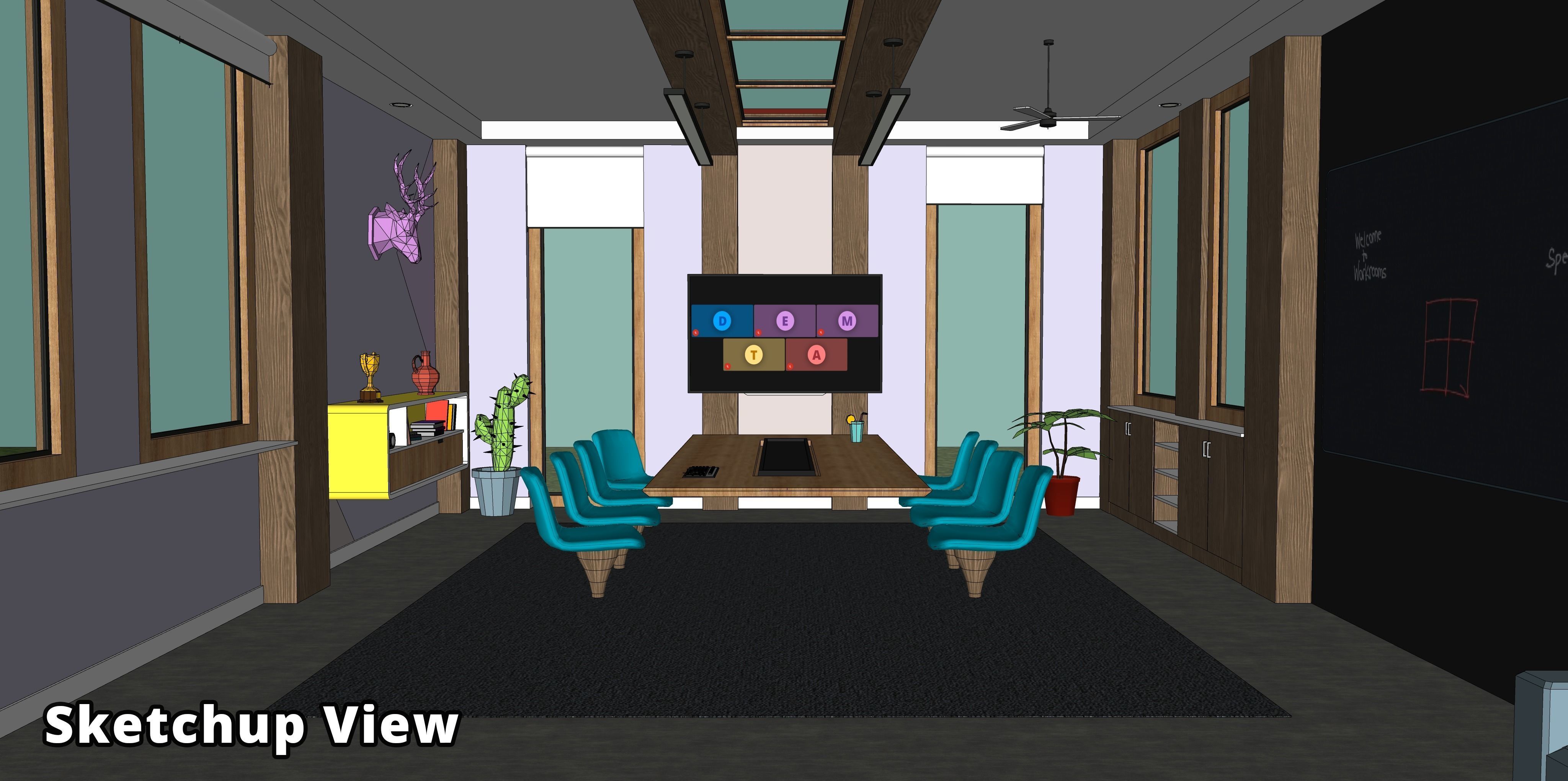 3D model Metaverse Workroom VR / AR / low-poly | CGTrader