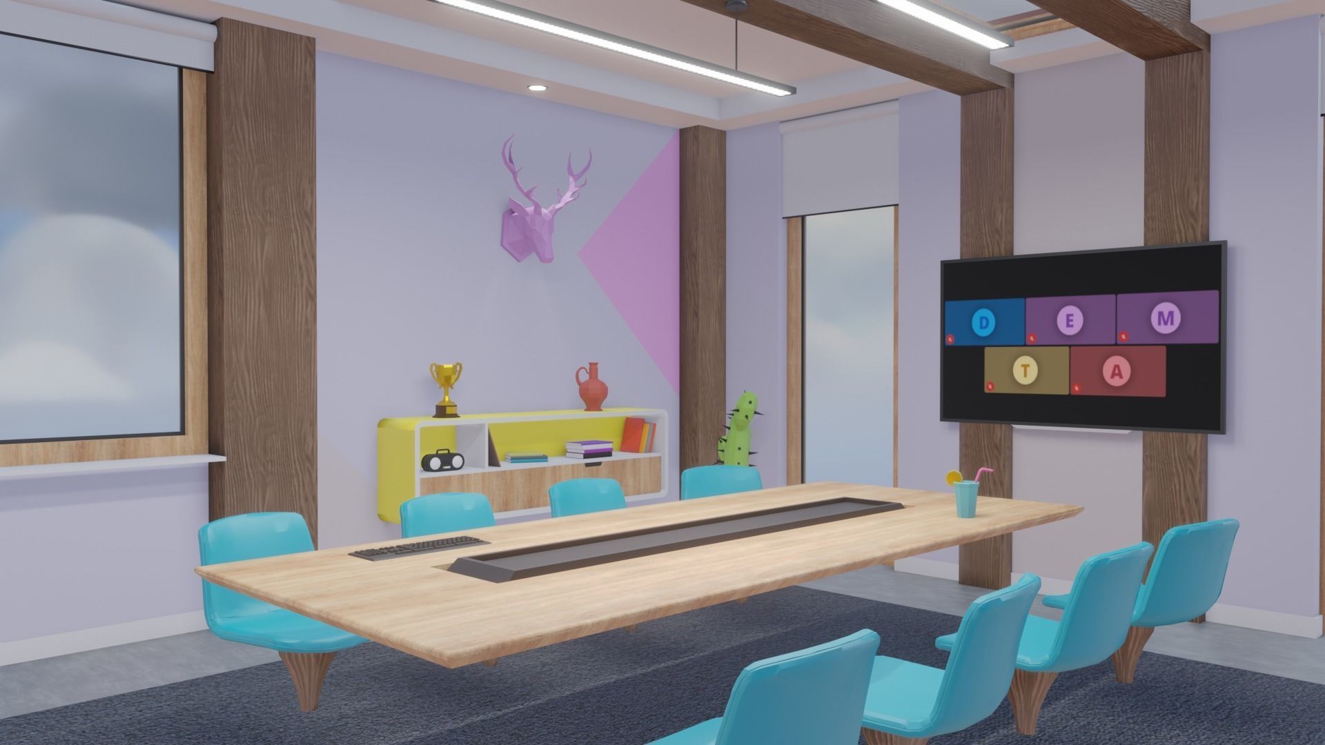 3D model Metaverse Workroom VR / AR / low-poly | CGTrader