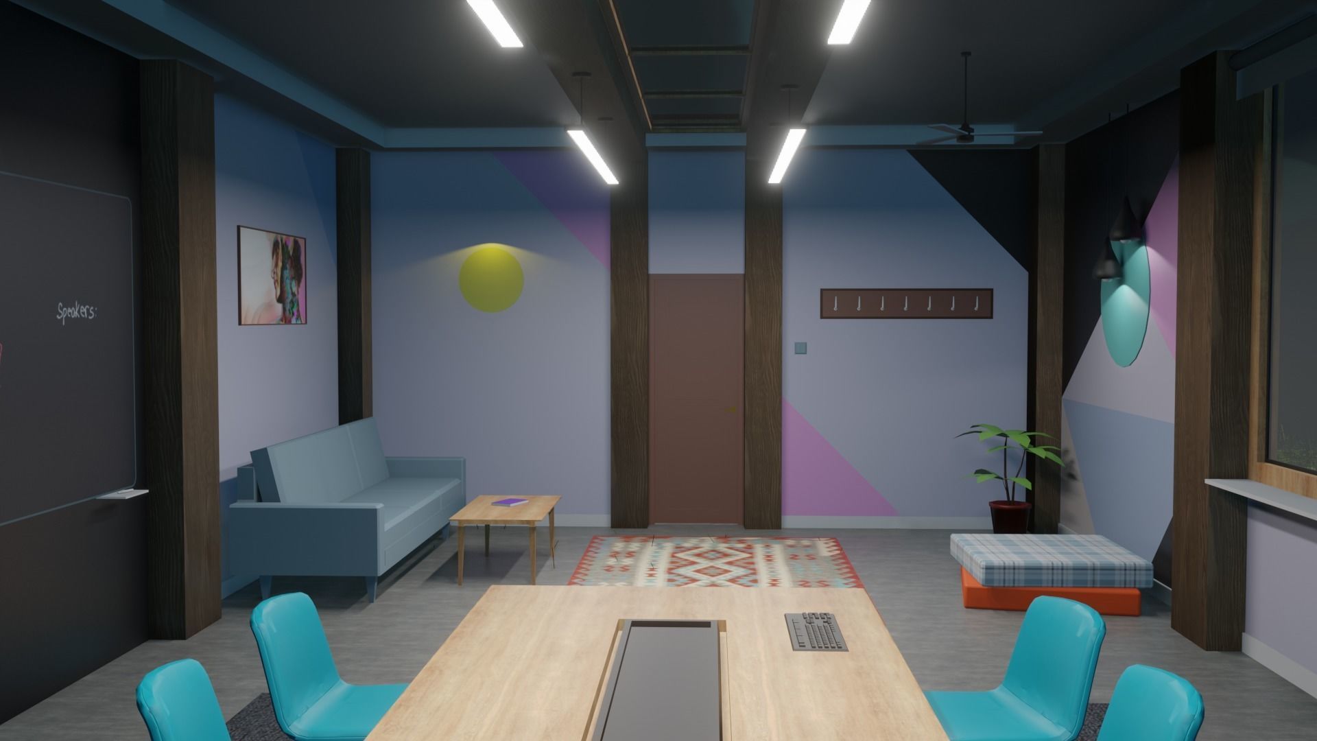 3D model Metaverse Workroom VR / AR / low-poly | CGTrader