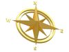 Basic Compass Rose 3D model | CGTrader