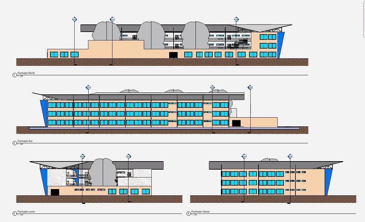 school 02 compelete revit project 3D model | CGTrader