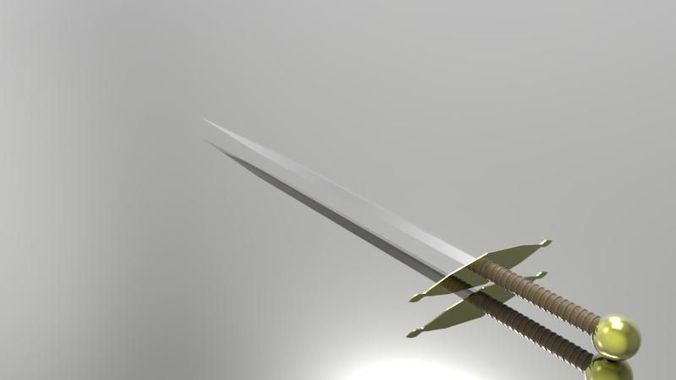 A sword model in AutoCAD | CGTrader