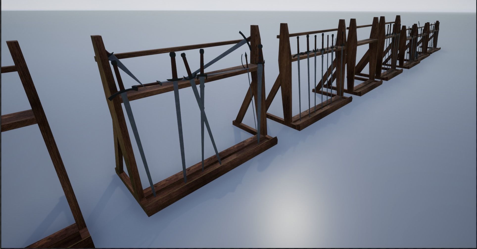 3D model Lowpoly Sword Weapon Racks VR / AR / low-poly | CGTrader