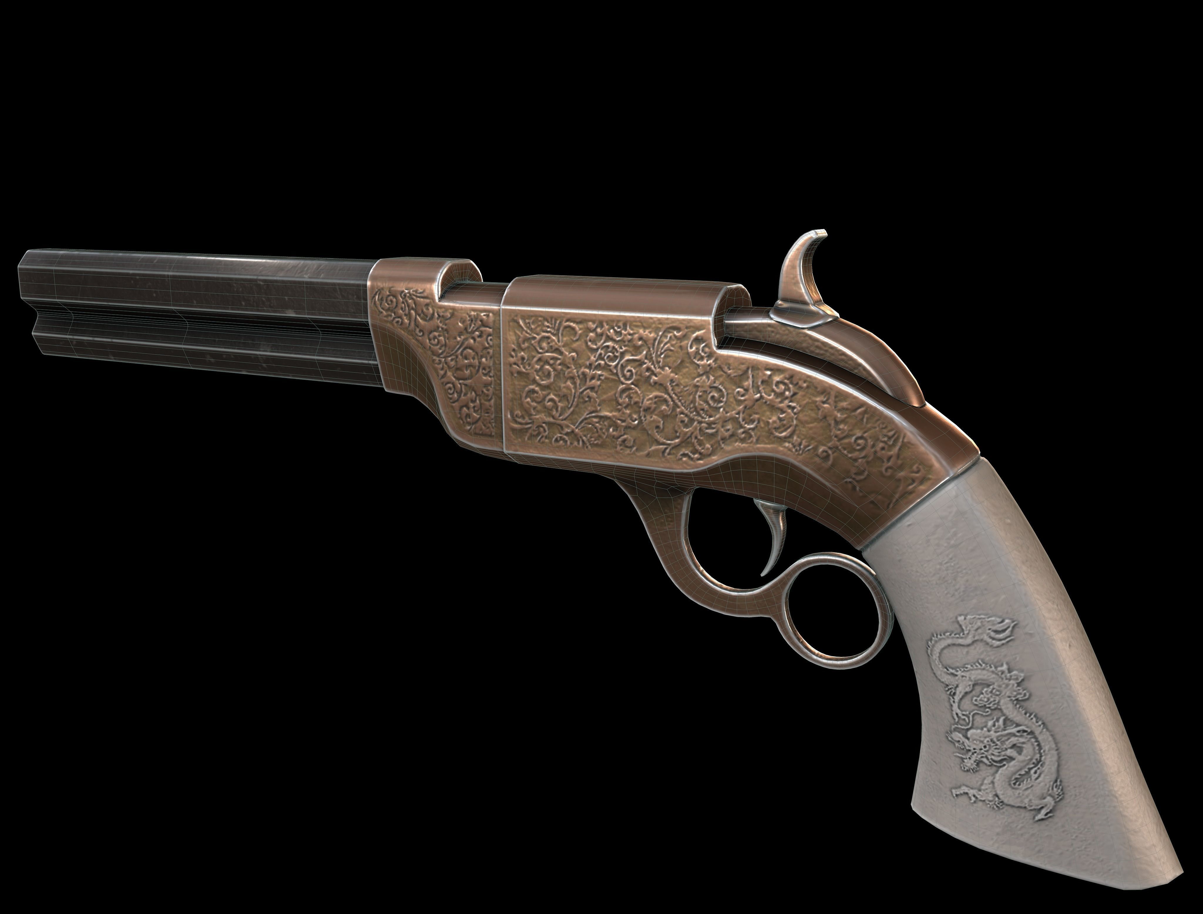 3D model Old gun VR / AR / low-poly | CGTrader