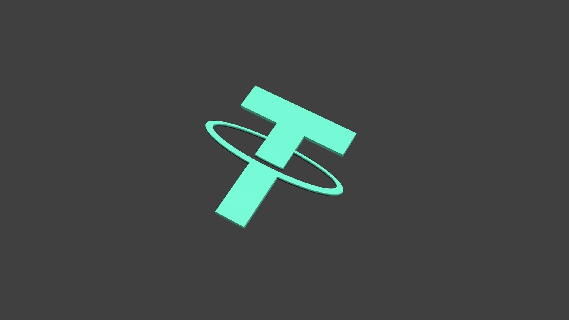Tether logo 3D model | CGTrader