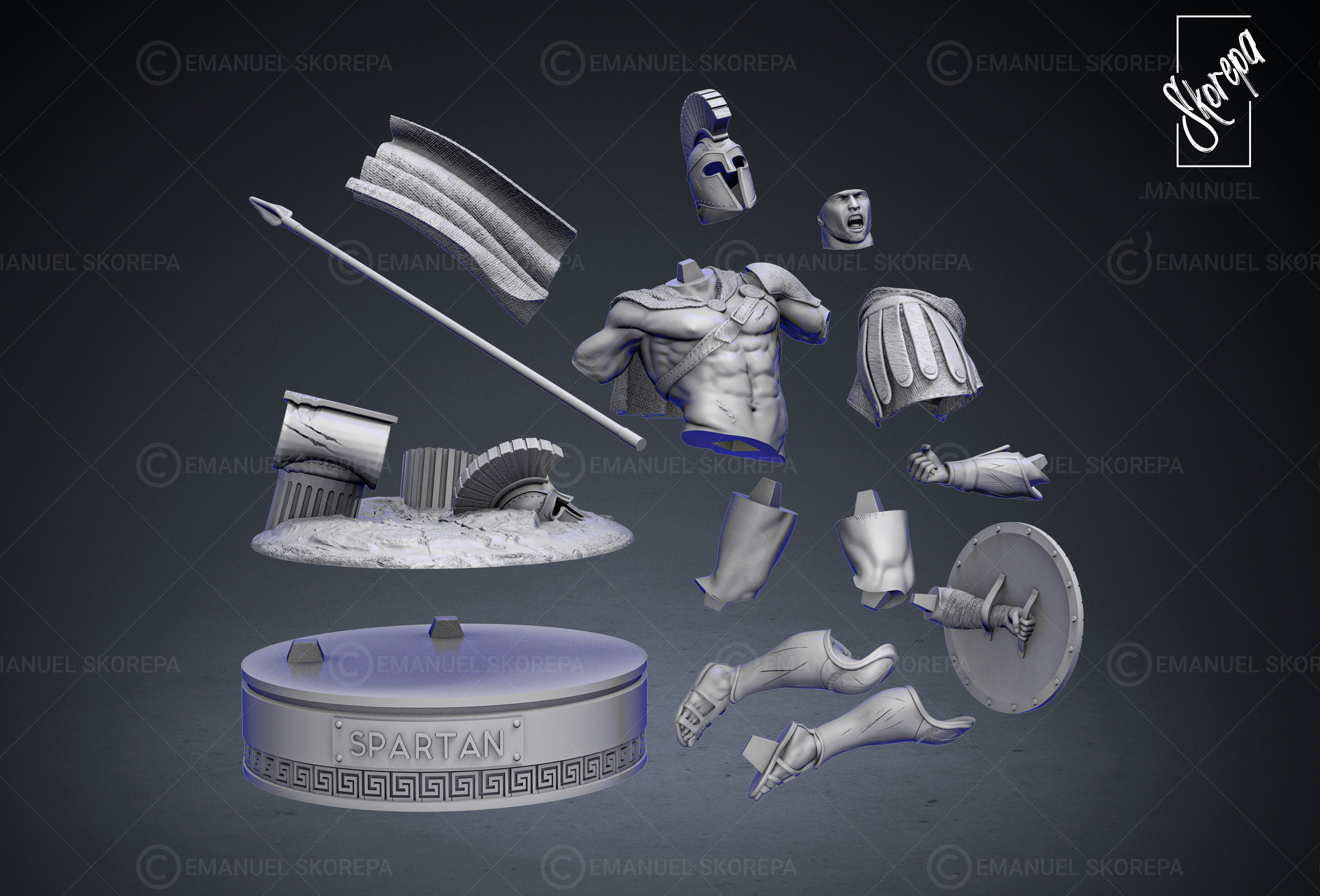 SPARTAN 3D model 3D printable | CGTrader