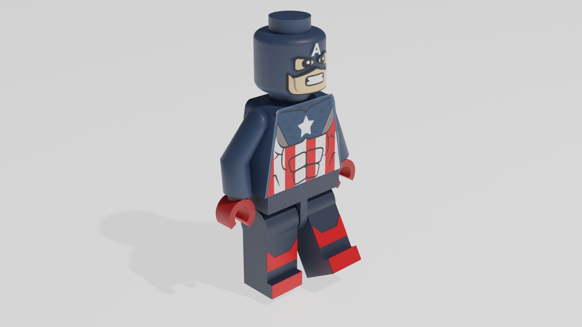 Captain America 3D model animated | CGTrader