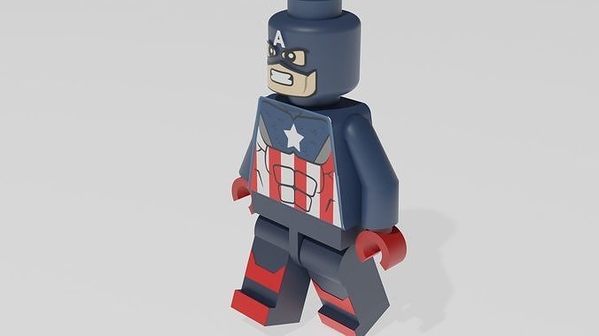 Captain America 3D model animated | CGTrader
