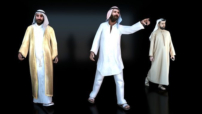 The men of Islam 3D model 3D model | CGTrader