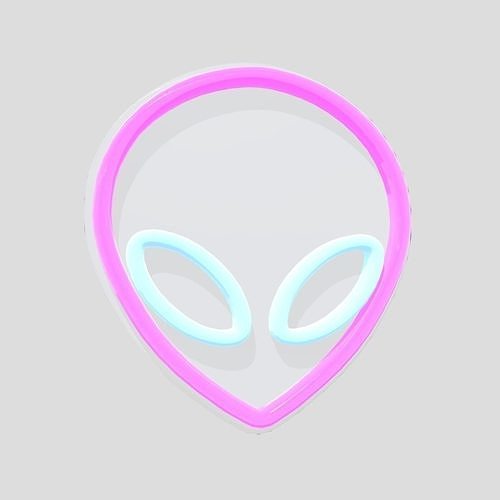 3D model Neon Sign Alien VR / AR / low-poly | CGTrader