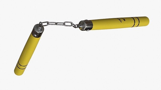 Bruce Lee Yellow Nunchaku