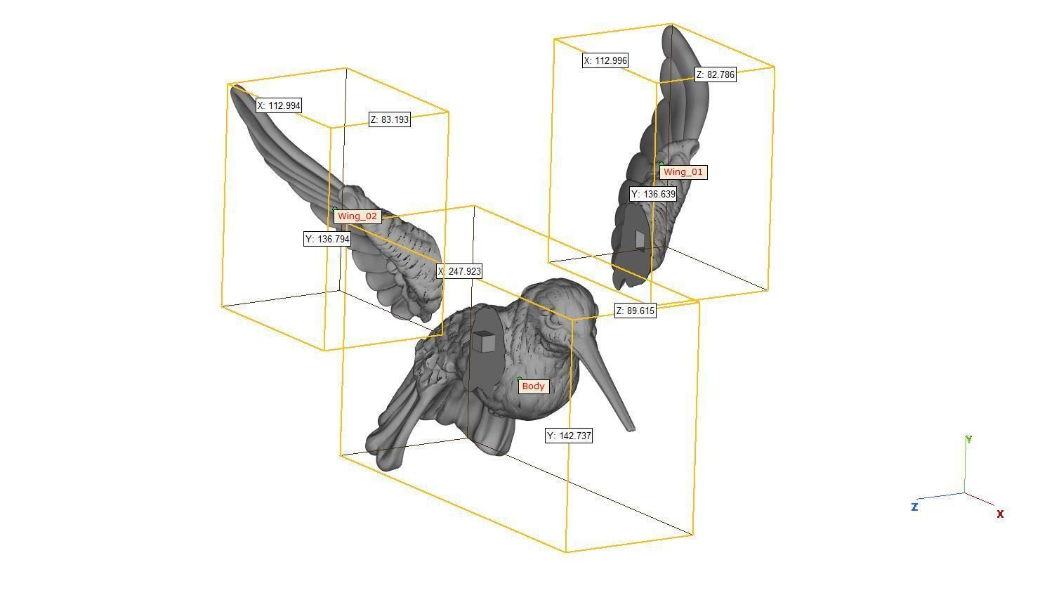 Hummingbird- colibri 3D model 3D printable | CGTrader