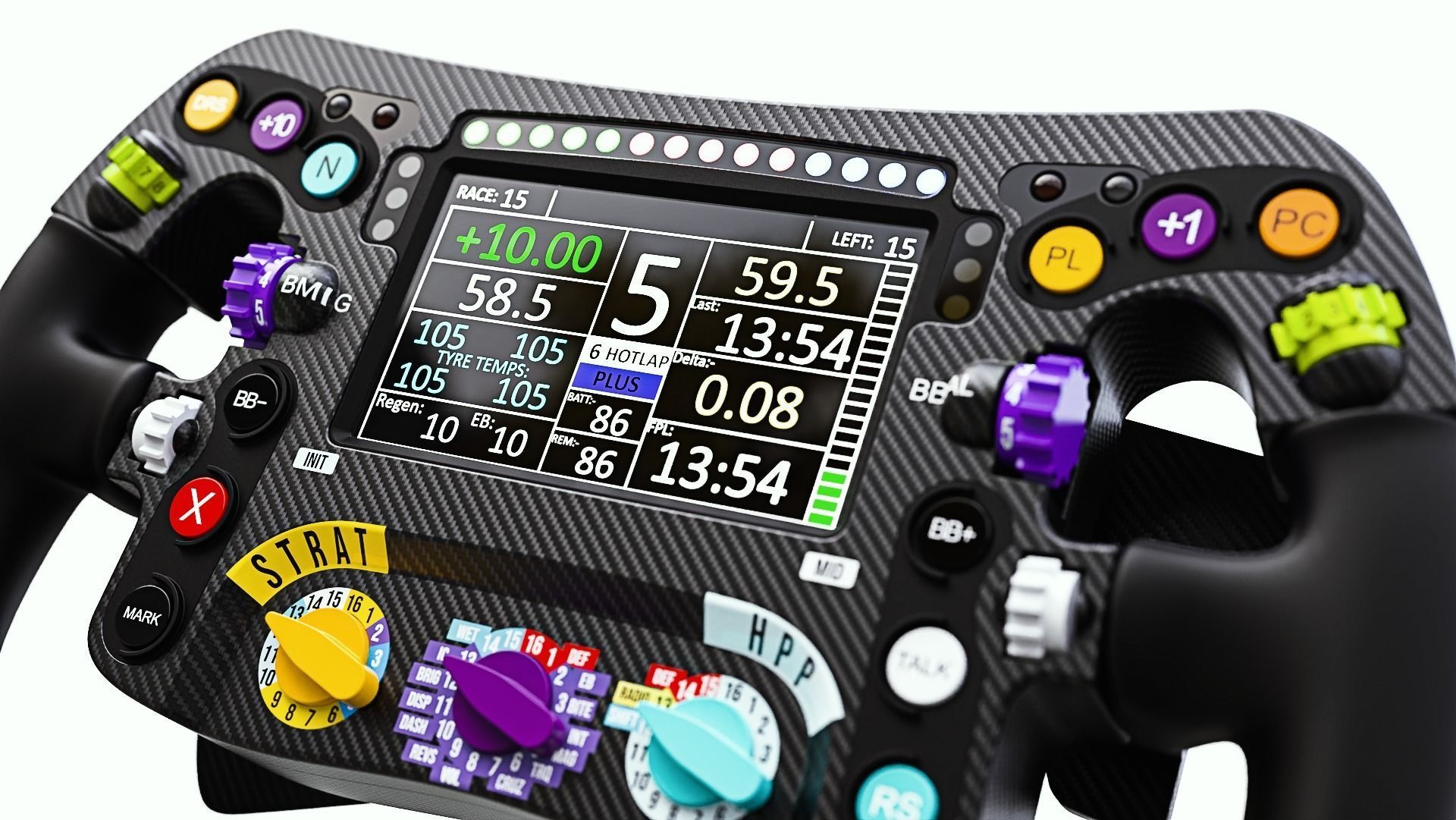 Mercedes F1 Steering Wheel 3D model | CGTrader